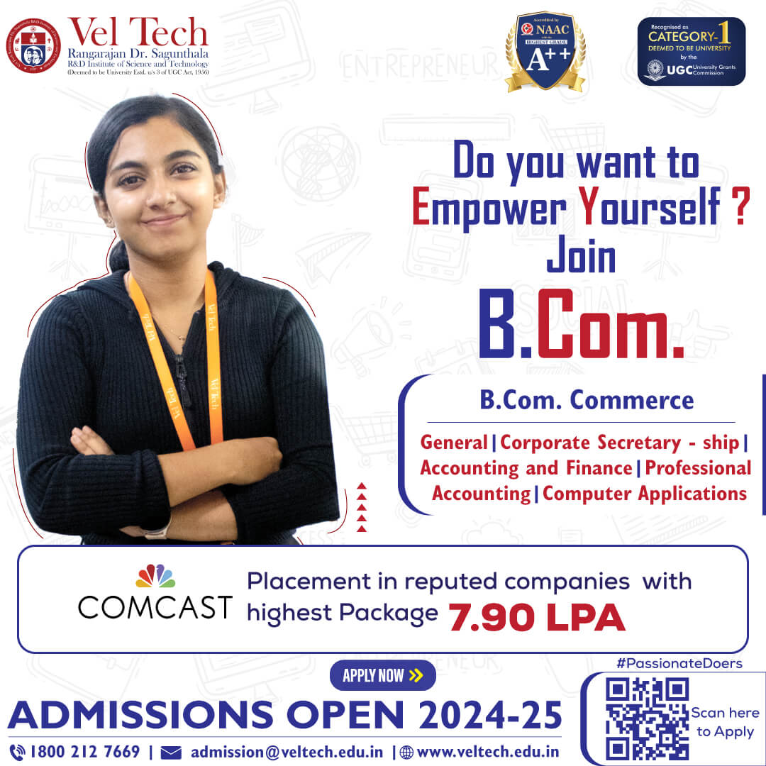 Top Leading University in India | Vel Tech University Admissions Open 2025